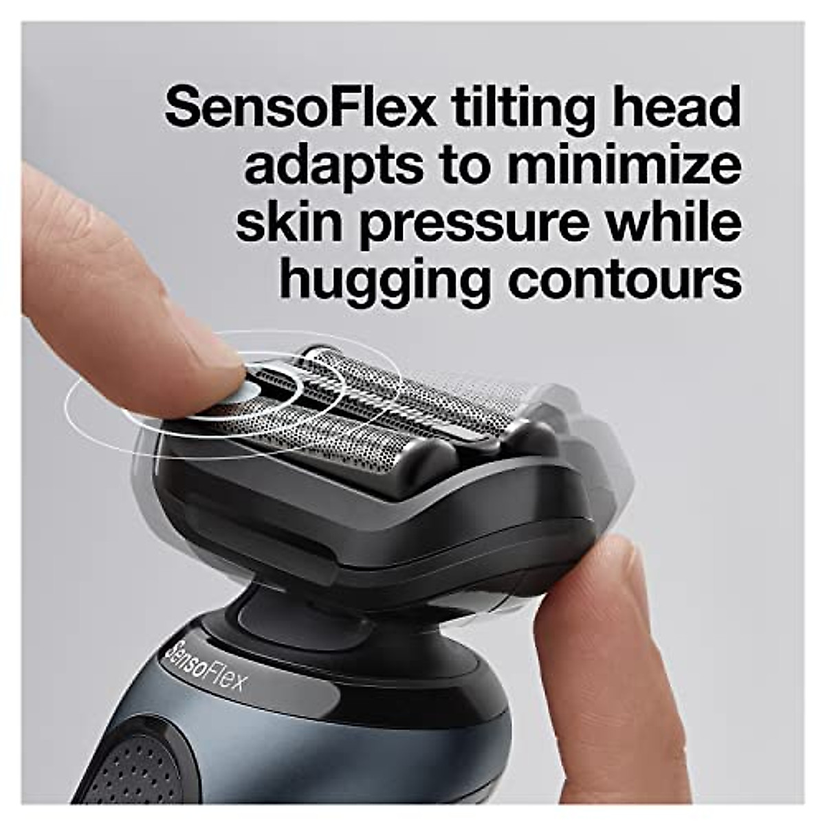 Braun Electric Shaver for Sensitive Skin, Wet & Dry Shave, Series 6 6075cc, With Beard Trimmer, Clean & Charge SmartCare Center, and Leather Travel Case, Rechargeable, Black