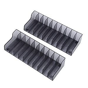 SALUTUY Game Card Box, Large Capacity Waterproof Dust-Proof 2 Pcs CD Storage Bracket More Precise for/Slim/PRO for Pro Game Consoles