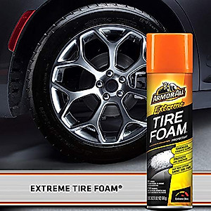 Armor All Extreme Car Tire Foam, Tire Cleaner Spray for Cars, Trucks, Motorcycles, 18 Oz Each