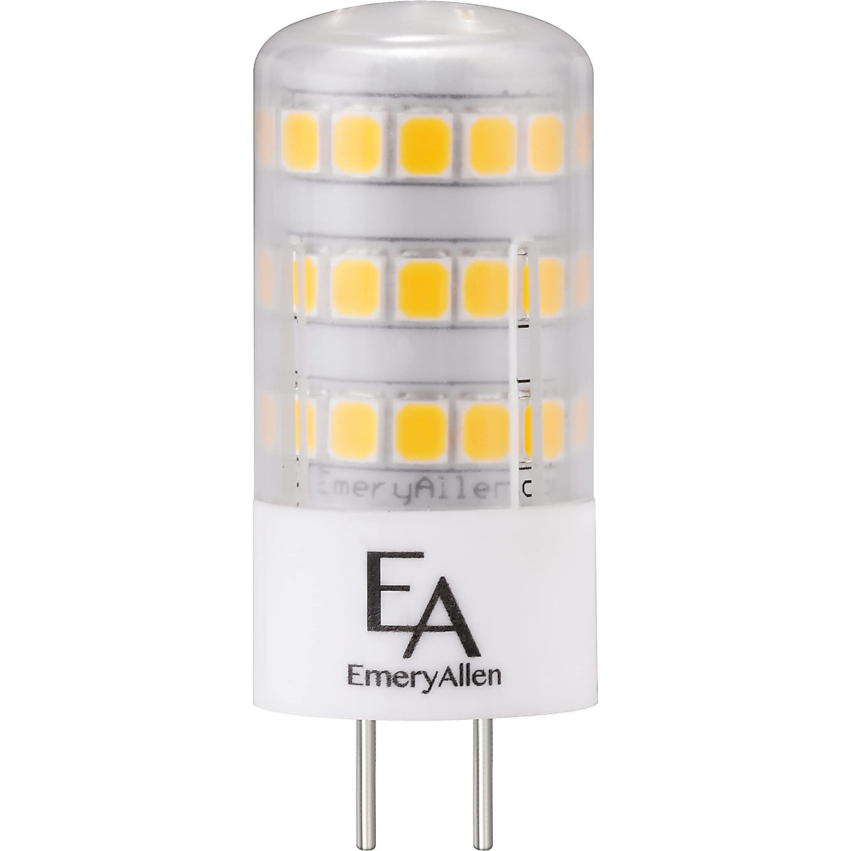 EmeryAllen EA-GY6.35-4.0W-001-279F Dimmable Miniature Bi-Pin Base LED Light Bulb, 12V AC/DC-4Watt (50W Equivalent) 425 Lumens, 2700K, 1 Pcs