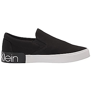Calvin Klein Men's RYOR Sneaker, Black Canvas 962, 8