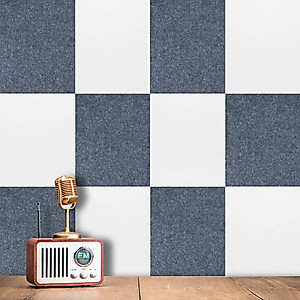 BXI Sound Absorber - 16 X 12 X 3/8 Inches 6 Pack High Density Acoustic Absorption Panel, Sound Absorbing Panels Reduce Echo Reverb, Tackable Acoustic Panels for Wall and Ceiling Acoustic Treatment