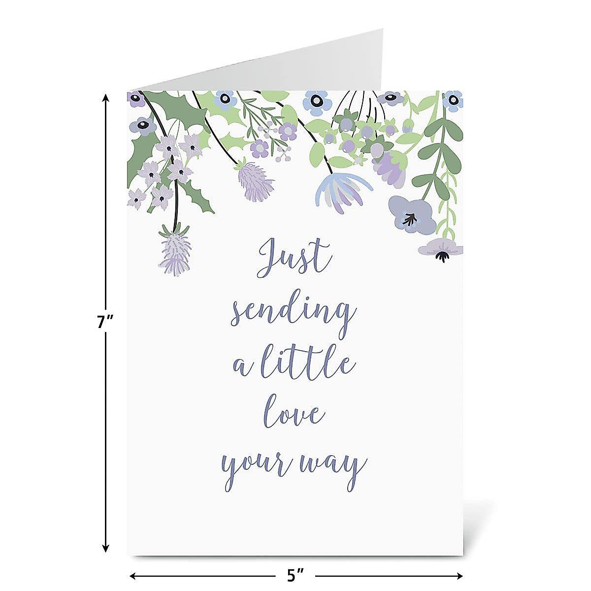 Get Well Greeting Card Value Pack – Set of 18 (9 Designs), Large 5 x 7 inches, Envelopes Included, by Current