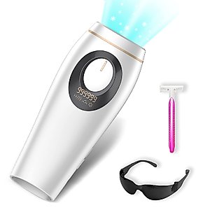At-Home IPL Hair Removal Device for Women Permanent Hair Remover Upgrade to 999,999 Flashes,Permanent Painless Laser Hair Removal Machine for Bikini Legs Underarm Arm Face Body