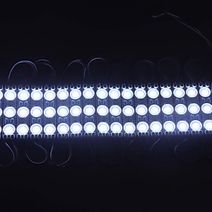 Rextin Super bright 200pcs 2835 3 LED Module White Waterproof Decorative Light for Letter Sign Advertising Signs with Tape Adhesive Backside 3 Years Warranty
