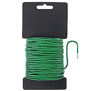 Reusable 3.5mm Garden Plant Twist Tie, Heavy Duty Soft Wire Tie for Gardening, Home, Office (Green, 65.6feet)