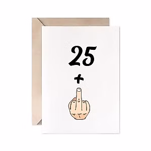MAGJUCHE Funny 26th Birthday Card, 25+1 women Or Men Sweet 26 Years Old Birthday Gift Joke Card