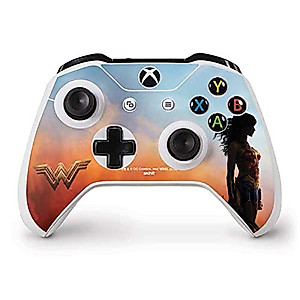 Skinit Decal Gaming Skin compatible with Xbox One S Controller - Officially Licensed Warner Bros Diana Prince Wonder Woman Design