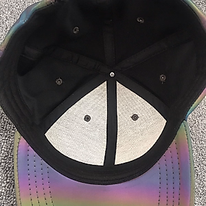 LZLRUN Rainbow Reflective Caps Men Fluorescent Hat Glow in The Dark