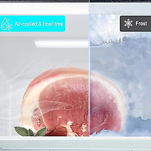 SMETA Upright Freezer, 21 cu. ft Stand Up Convertible Refrigerator Freezer Deep Frost Free Garage Single Door with Digital Control Panel for Kitchen, Home, Office, Stainless Steel