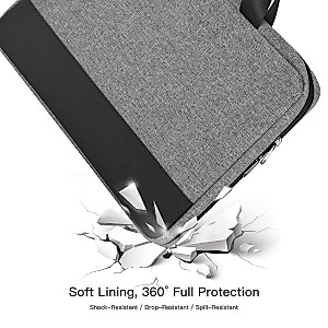 17-17.3 Inch Laptop Bag, Men Women TSA Briefcase with Organizer for HP Envy 17 17t/Pavilion 17, Dell Inspiron 17/G3 G7 17.3, Ideapad 330 L340 17.3, Acer Aspire 17.3, ROG MSI GS75 17.3 Case, Gray