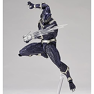 Kaiyodo Figurecomplex Amazing Yamaguchi Black Panther, Approx. 6.7 inches (170 mm), ABS & PVC Painted Action Figure, Revoltech