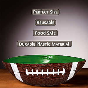Football Plastic Bowl - 12 1/2" x 10", 1 Pc