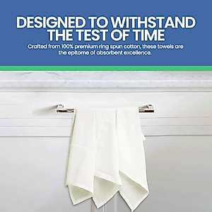 Flour Sack Kitchen Towels | Christmas DIY Towel | Cotton Blank Towel | Tea Towel Crafting Embroidery | Thick Absorbent Quick Dry | Baking Bread Proofing Linen Cover, Natural 18"x28" - Pack of 3