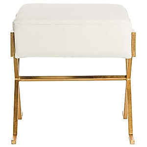 Safavieh Home Collection Luna Light Beige Greek Key Bench