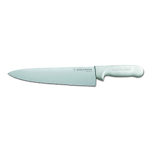 Sani-Safe S145-10SC-PCP 10" Scalloped Cooks Knife with Polypropylene Handle