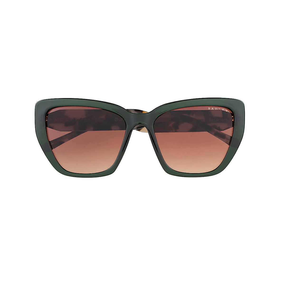 RADLEY London 6501 Womens Square Cat Eye Sunglasses, 57 mm, UV400 Protection, Palm Leaf Green
