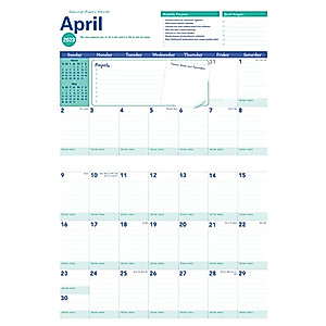 2023 Amy Knapp's Big Grid Family Organizer Wall Calendar: 17-Month Giant Fridge Planning Calendar for Mom with Stickers (Thru December 2023) (Amy Knapp's Plan Your Life Calendars)