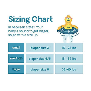 Hello Bello Premium Swim Diapers I Affordable Hypoallergenic and Eco-Friendly Disposable Swim Dipes for Babies and Kids I Size Large - Diaper Size 6 I Swimming Sloths Design I 51 Count (3 Packs of 17)