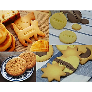 Gracelife 73 pcs Alphabet, Number, Letter Symbols Biscuit Fondant Cake/Cookie Stamp Impress Embosser cutter - Mold Tool Set