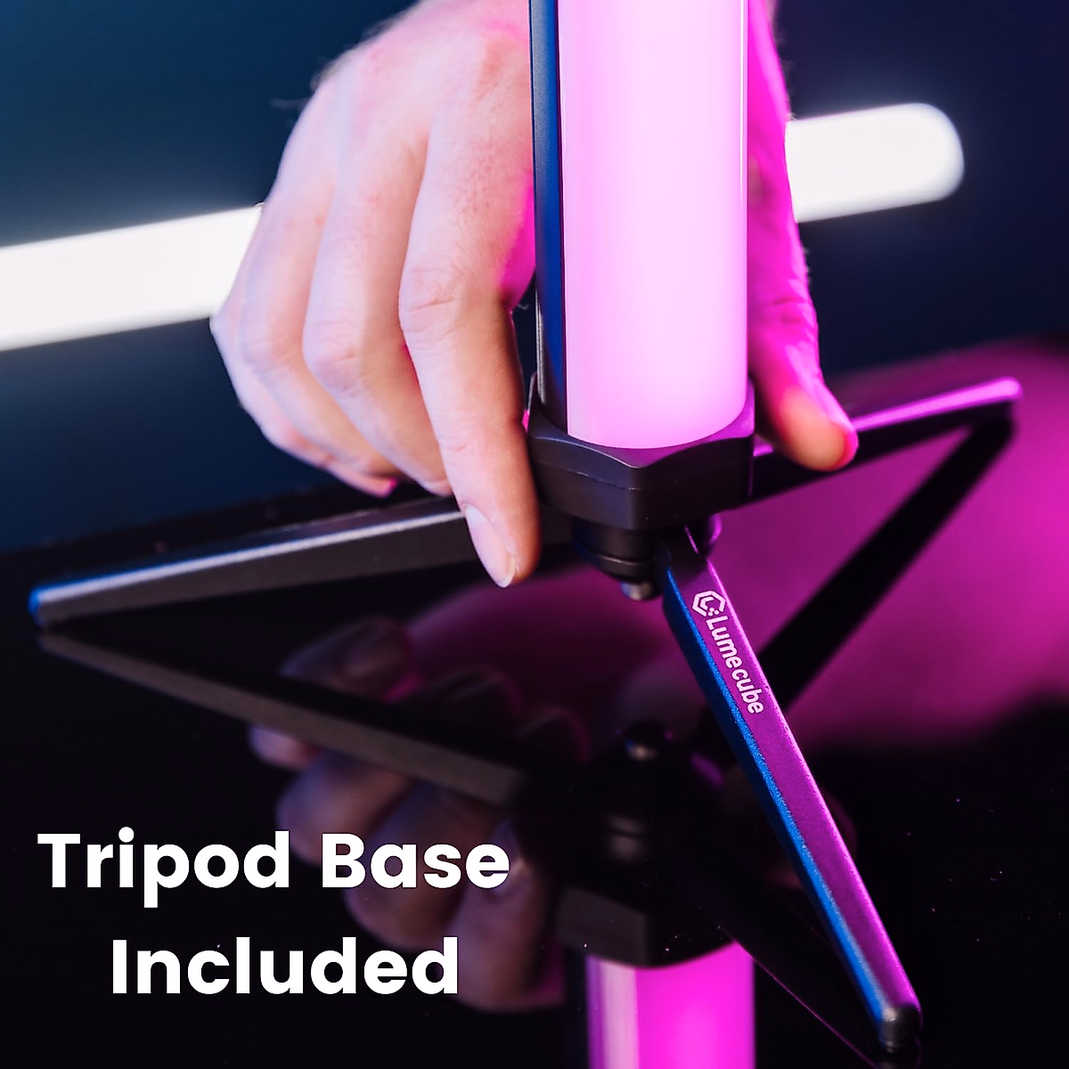 Lume Cube RGB Tube Light Mini for Photo & Video | RGBWW Full Color Tube Light | Bluetooth App Controlled | Millions of Colors | Aluminum Durable Design | 97+ CRI