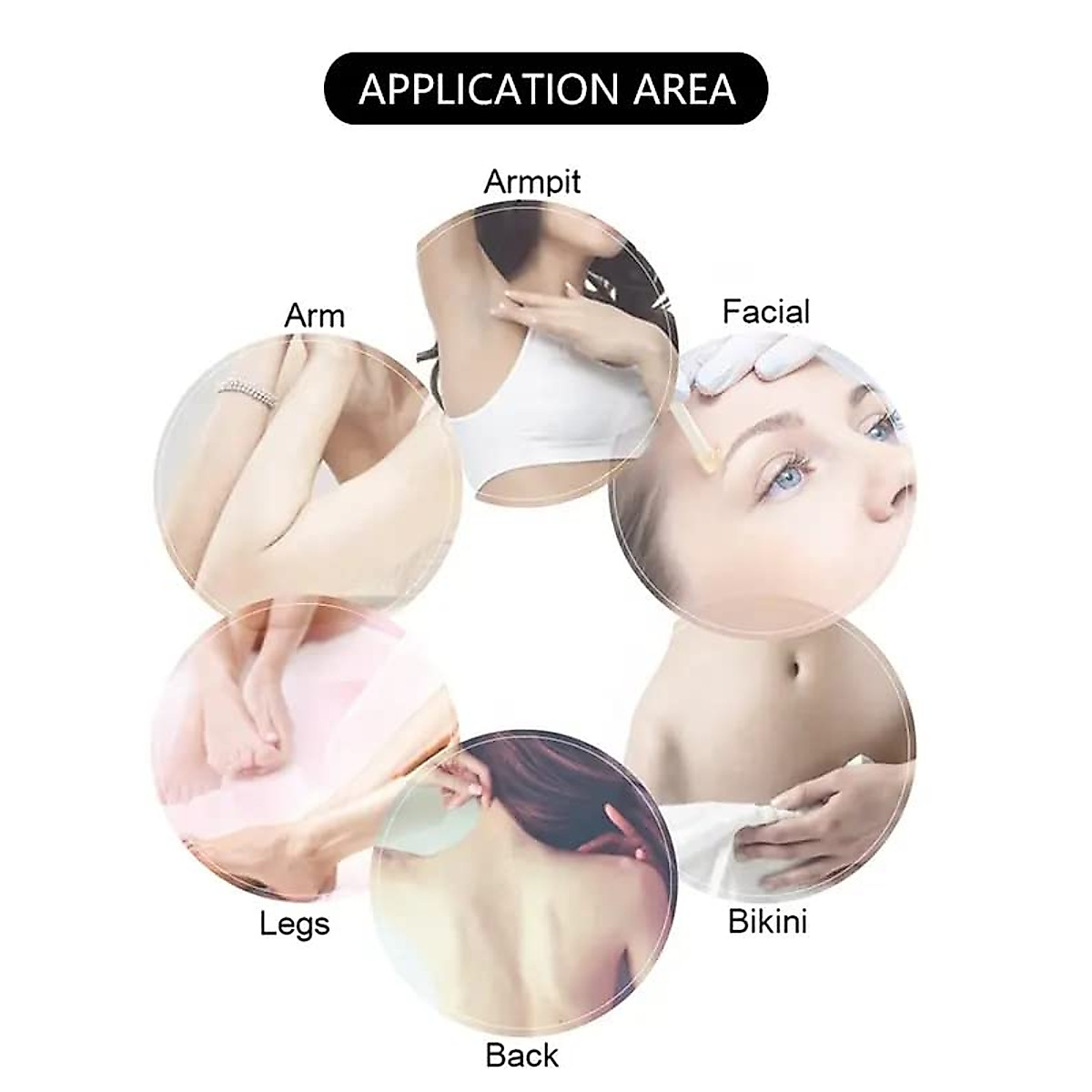 Brazilian Wax by Andreia Hard Wax - 35.3 oz./1kg bag - No Strip Hard Wax Beads - Gentle on All Skin Types - Effortless Body Wax for Hair Removal for Legs, Arms, Bikini, And Back