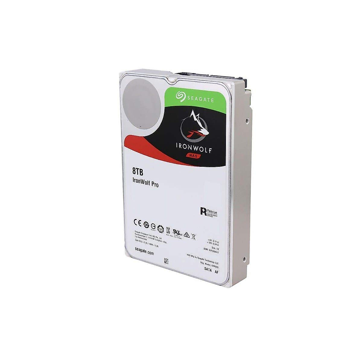 Seagate IronWolf Pro 8TB NAS Internal Hard Drive - CMR 3.5" SATA 6Gbps, 7200 RPM, 256MB Cache, 214Mbps Data Transfer Rate