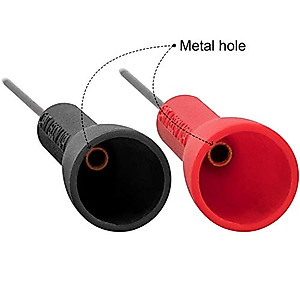 ANCIRS 2mm Needle Test Probes, 600V/10A Non-Destructive Multimeter Test for Fluke Leads tl71 tl75
