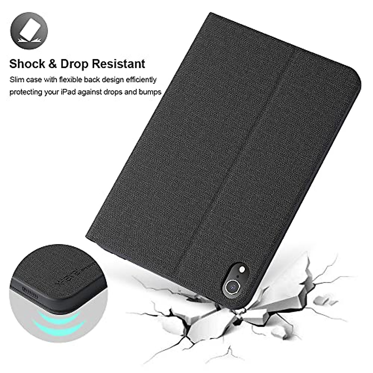 X-level New iPad Mini 6 Case 2021 (6th Generation) Lightweight Slim Protective with Soft TPU Back Stand Cover, Auto Wake/Sleep [Support iPad Pencil Charging] for iPad Mini 6 8.3 Inch