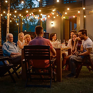 PATIKIL 9.8Ft Cotton and Linen Burlap Banner Triangle Flag, 13Pcs DIY Pennant Banner Hand Painted Decorations for Holiday, Birthday, Wedding, Graduation and Party, Cream