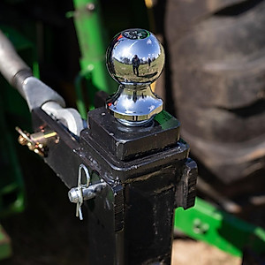 Titan Attachments Gooseneck Ball Hitch 2 5/16" Fits 3 Point Transformer Tractor Hitch, 2-3/8" Hitch Size, 7,500 LB Towing Capacity, Ideal for Moving Gooseneck Trailers or Ball Hitch Wagons