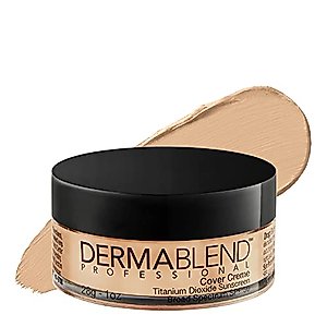 Dermablend Cover Creme High Coverage Foundation with SPF 30, 10N Warm Ivory, 1 Oz.