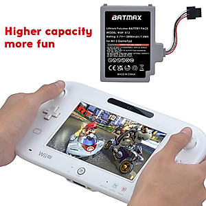 Batmax High Capacity 2000mAh WUP-010 Replacement Battery for Nintendo Wii U Gamepad WUP-012