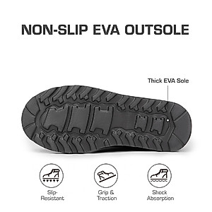 DREAM PAIRS Women's Mid Calf Winter Snow Boots Fashion FuzzyChic Buckle Booties,Size 10,Grey,Sweaty-Buckle