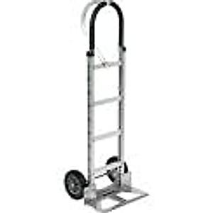 Global Industrial Aluminum Hand Truck Loop Handle, Mold-On Rubber Wheels