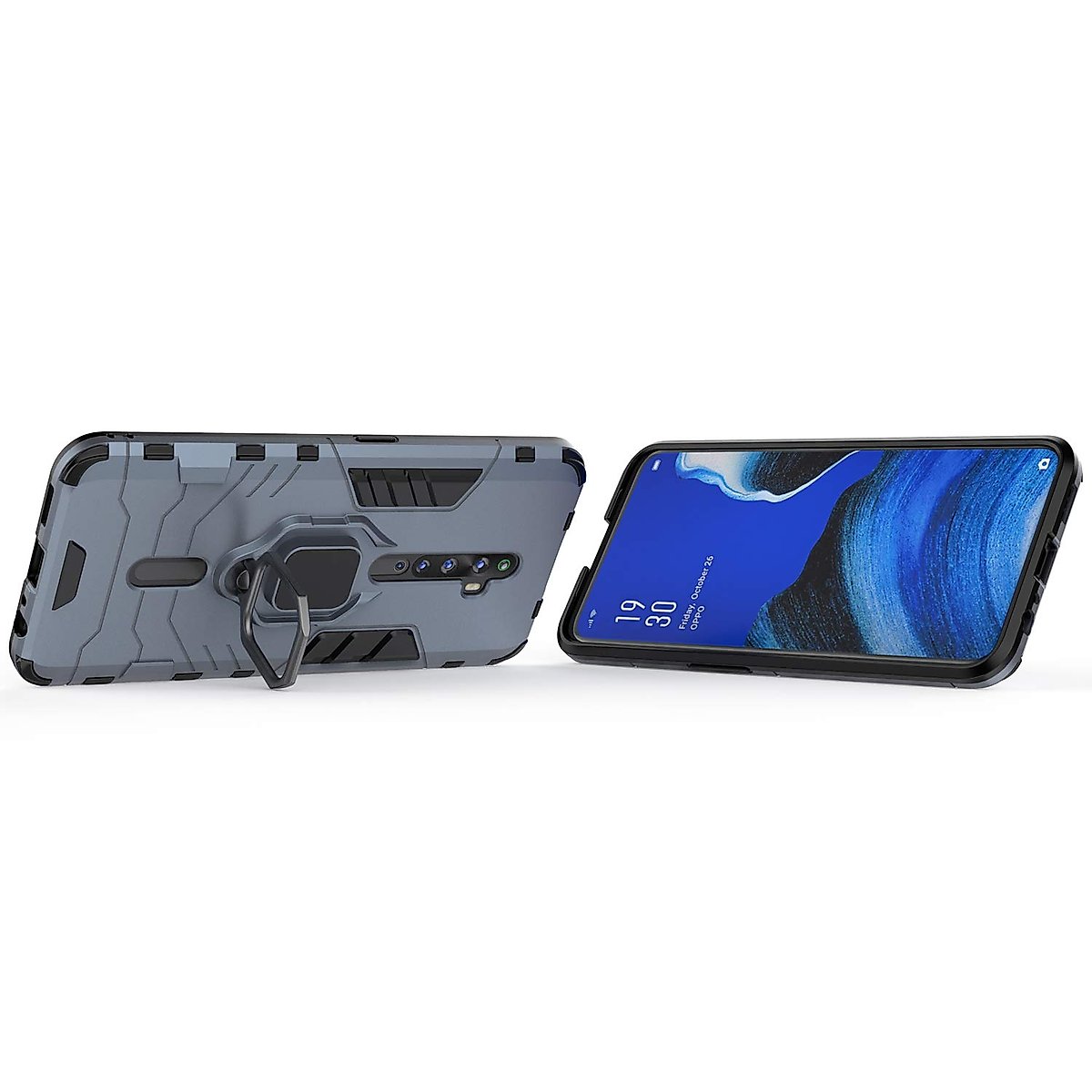 J&H Phone Case for Oppo Reno2 F,Ring Holder Case for Oppo Reno2 F, Finger Loop Case with 360 Degree Rotatory Ring Stand for Oppo Reno2 F
