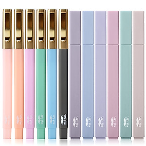 Mr. Pen- Aesthetic Highlighters and Pens No Bleed, 12 Pack, Pastel Color Bible Highlighters No Bleed, Black Ink Bible Pens, Highlighter Pens, No Bleed Highlighters for Bibles, Bible Pens