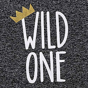 Viworld Wild One Romper Baby Boy 1st Birthday Button Solid Bodysuit One Piece Jumpsuit Outfits Clothes (Autumn & Winter Style, 12-18 Months)