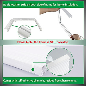 Forestchill Window Air Conditioner Side Panel with Double Layers, Upgraded Insulation AC Side Panels for Window AC Unit, Fits Up to 17" H x 10" W, Pack of 2, White