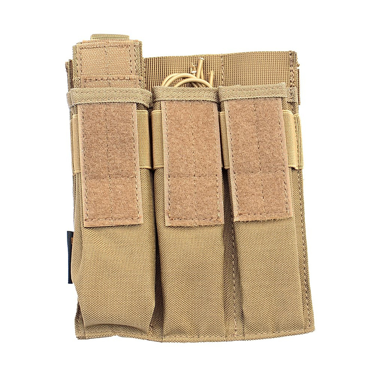 LytHarvest Tactical Molle Magazine Pouch, Kriss Tactical Pistol Triple Mag Pouch, Multi-use (TAN)