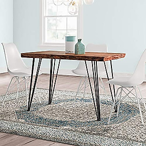 GUNJI Modern Dining Chairs with Padded Mid Century DSW Chair Classic Plastic Side Chairs for Dining Room, Kitchen, Living Room Set of 4 (White)