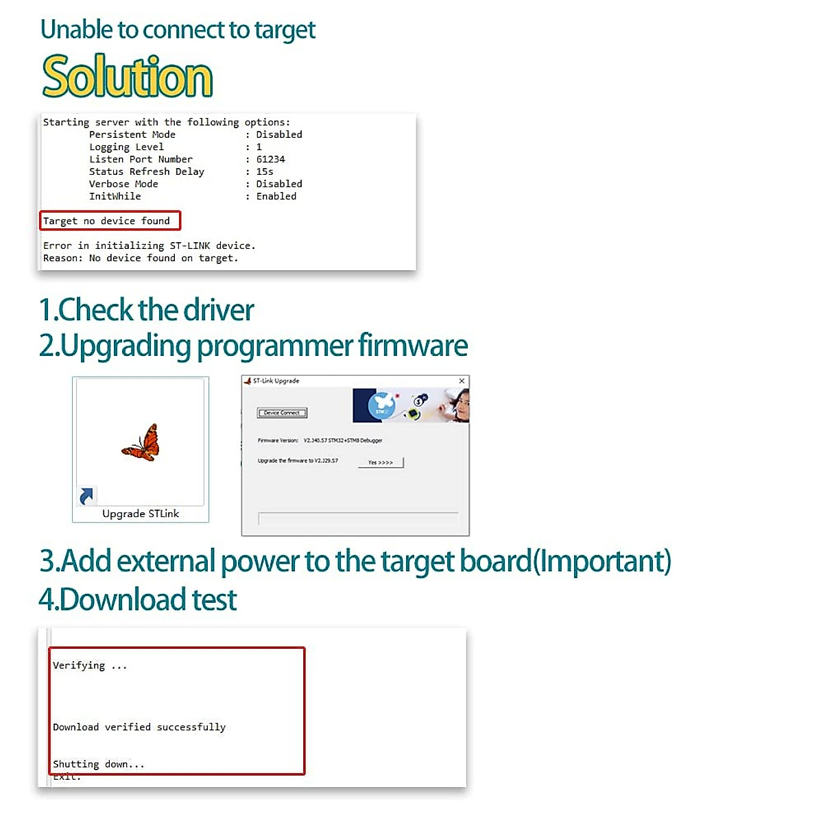 ANBE ST-Link/V2 in-Circuit debugger/Programmer for STM8 and STM32 with JTAG SWD Swim Interface Emulator downloader X07C
