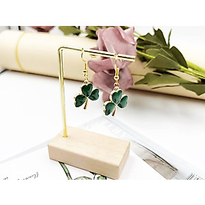 St. Patrick's Day Earrings for Women Shamrock Irish Earrings Hat Green Earrings for Irish Holiday (A)