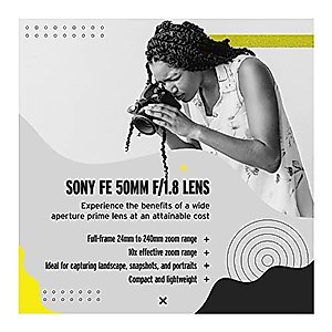 Sony a7 III Full-Frame Mirrorless Camera with 28-70mm Lens Bundle with Lens, Microphone, Memory Card, Case, Cable, Accessory Kit, Battery (2-Pack) and Dual Charger, and Art Suite v.3.0 (9 Items)