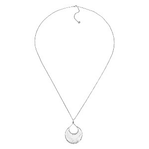 Silpada 'Crescent Drop' Pendant Necklace in Sterling Silver, 28" + 2"