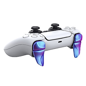 PlayVital Shoulder Buttons Extension Triggers for PS5 Controller, Bumper Extenders for PS5 Controller - Blue
