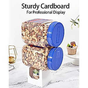 Happyhiram Cupcake Boxes 50 Pcs White Individual Cupcake Box, Single Cupcake Containers Cardboard Holders with Inserts and Window for Muffins Cocoa Bombs Packaging Togo Boxes for Birthdays Showers Party Favors Packing