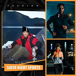 4 Pcs Visibility Reflective Neck Gaiter Winter Fleece Neck Scarf Thermal Face Scarf Neck Scarf with Drawstring for Men Women (Multicolor)