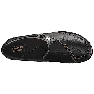 Clarks Women's Ashland Lane Q Slip-On Loafer, Black, 9 M US