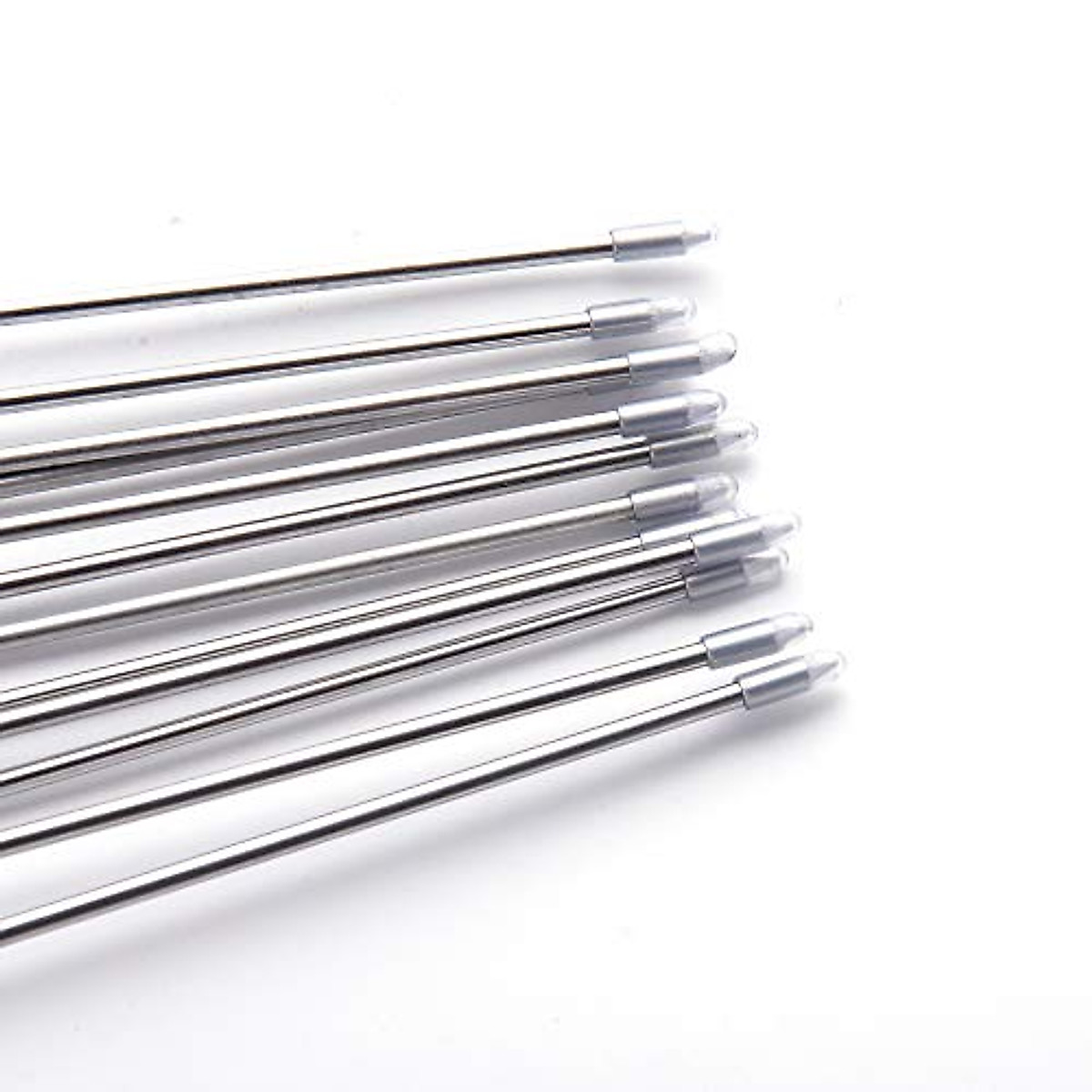 IMEEA Double Skewers for Grilling Thickened Barbeque Skewers Stainless Steel Skewers for Kabobs BBQ Stick with Wood Handle, 16.5-Inch